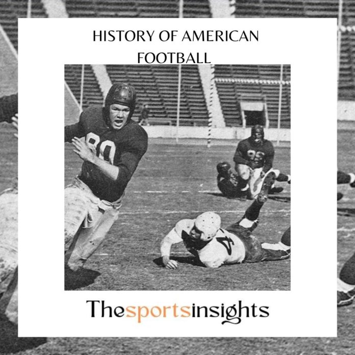 Delightful History of American football from 19th century